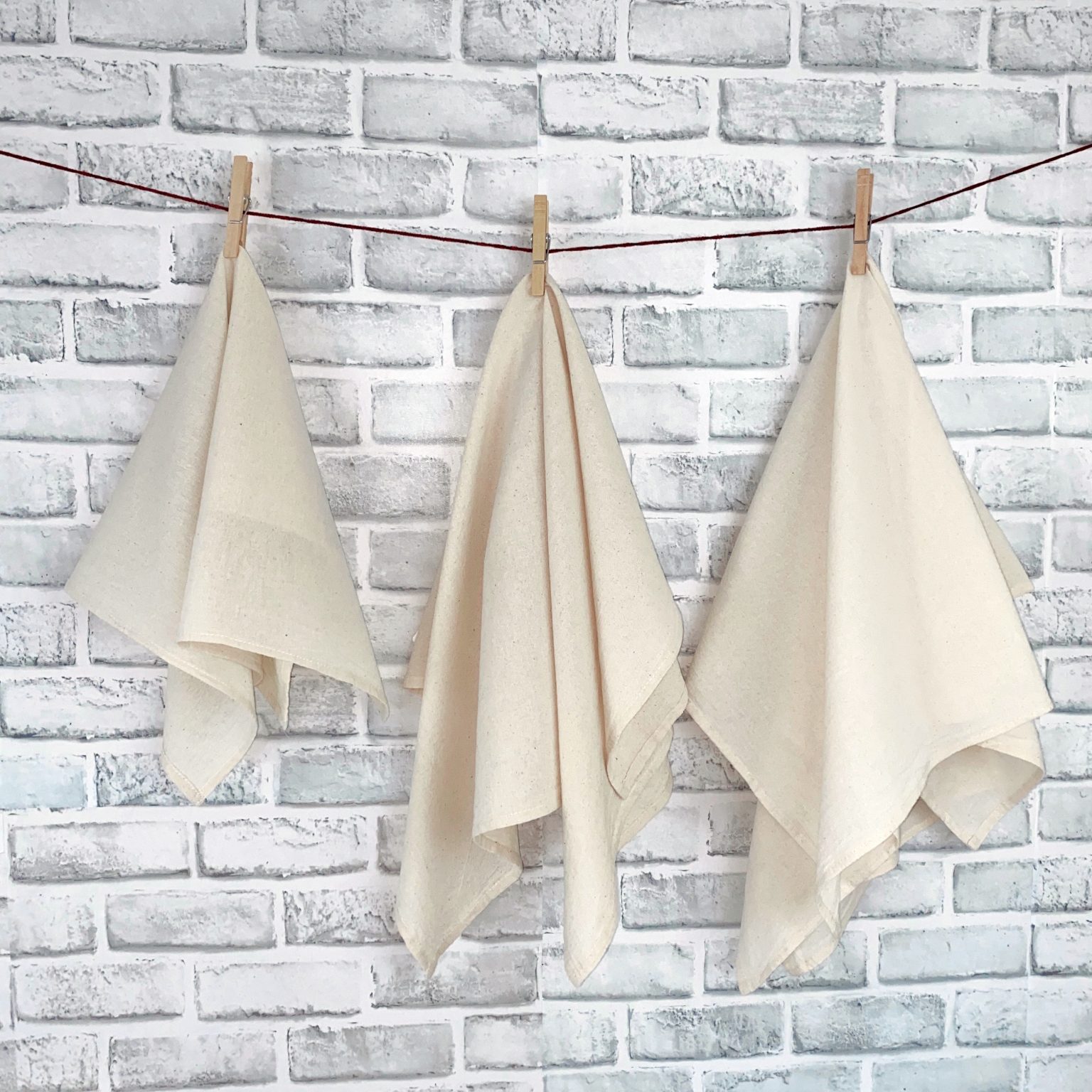 Customize A Natural Flour Sack Towel - Size 18" x 22"