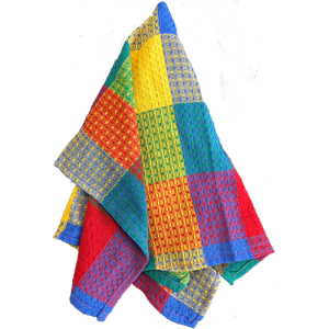 Home Basics Colored Kitchen Towels | 100% Lint Free Cotton